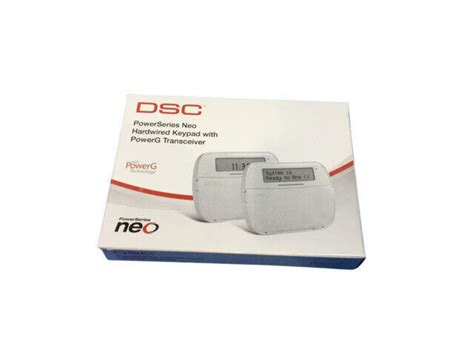 Dsc Hs2lcdrf9eng N Powerseries Neo Hardwired Keypad With Powerg Tranceiver For Sale Online Ebay