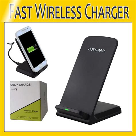 Qi Wireless Fast Charger Coils Charge Dock Stand For Iphone X Plus Samsung S S Plus