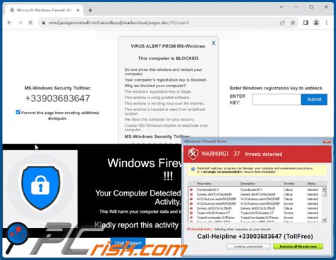 Microsoft Windows Firewall Warning POP UP Scam Removal And Recovery Steps Updated