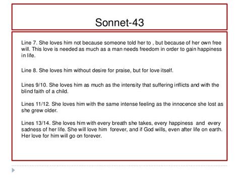Sonnet 43 How Do I Love Theeby Elizabeth Barrette Browning