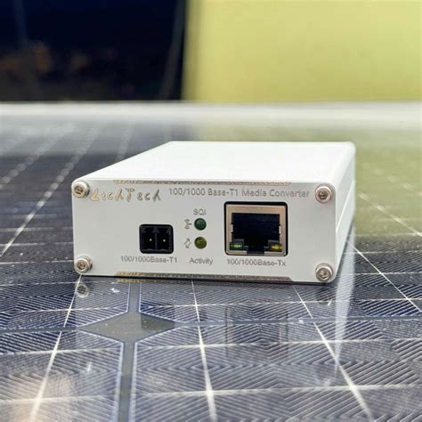 Lichtech 100 1000 Base T1 Media Converter 1000mbps Automotive Ethernet