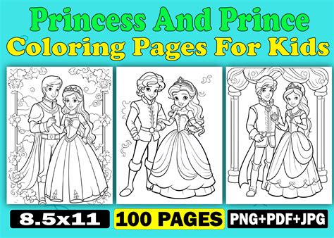 Prince And Princess Coloring Pages Prince Coloring Pages