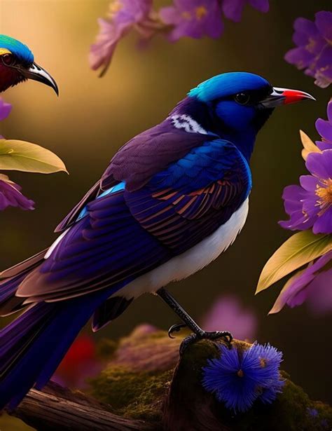 Premium Ai Image Colorful Brids Hd