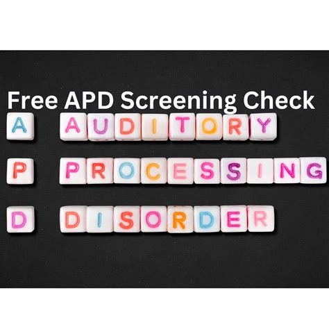 Get A Copy Of Your Auditory Processing Screening Check Clh