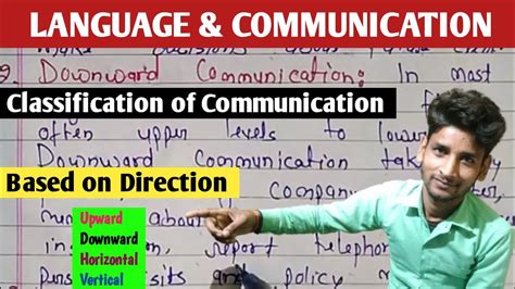 02 Language And Communication Classification Of Communication Based On Direction Upward