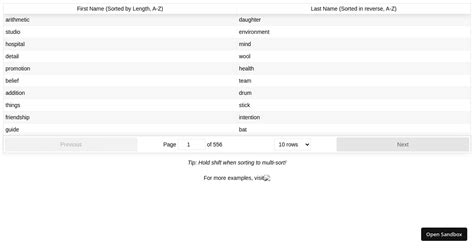 React Table Custom Sorting Forked Codesandbox
