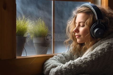 听歌的女孩高清图片下载 正版图片600439224 摄图网