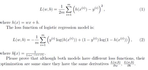 The First Formula Is Loss Function Of The Linear Regression Model Course Hero