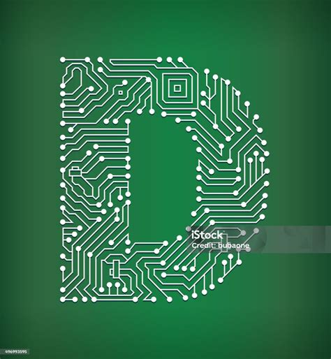 알파벳 D 회로 기판 로열티 무료 벡터 아트 배경기술 알파벳 D에 대한 스톡 벡터 아트 및 기타 이미지 알파벳 D 연속무늬