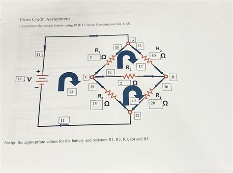Solved Loop Analysis Voltage Drops For Loops 1 ﻿l1