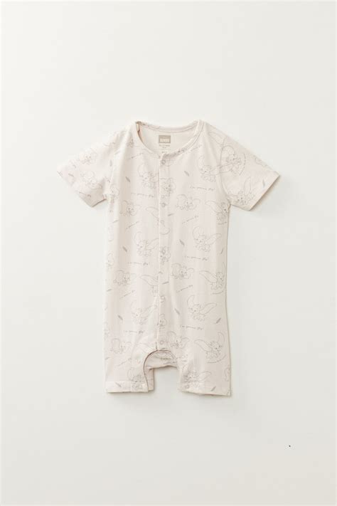 Enterito Pijama Estampa Disney Dumbo Rosa BAS Basic Simple