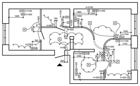 Plan Wiring Lighting Electrical Schematic Interior Set Of Standard Icons Switches Electrical