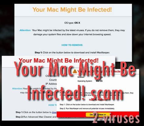 Your Mac Might Be Infected Scam Dedicated Viruses Com