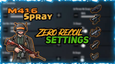 Pubg Recoil Settings Pubg Zero Recoil Settings M416 Spray