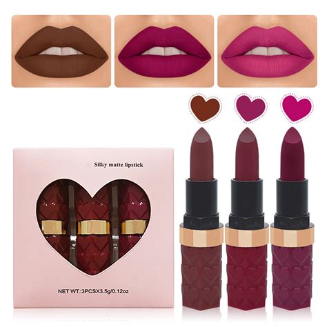 Weyolog Lip Gloss For Women Lipstick Mist Non Fade Nonstick Lip Red A