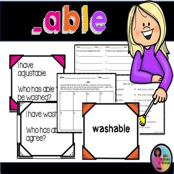 Suffix Able By RPM Primary Creations TPT