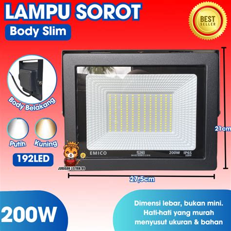 Jual Lampu Sorot Led W Watt W Watt Floodlight Outdoor Tembak Lapangan Taman
