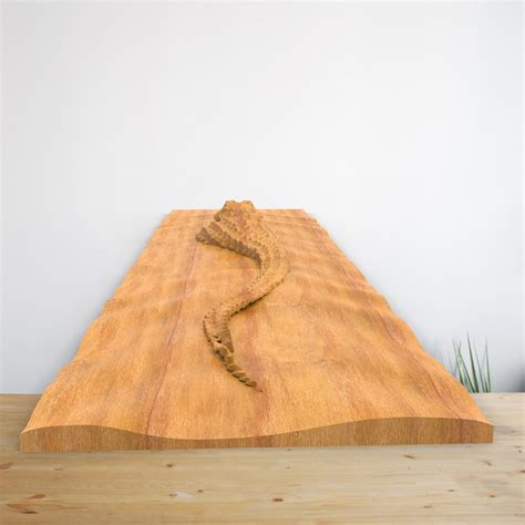 🐊 Crocodile 3d Stl File For Cnc Wood Carving Cnc Router Files Cnc Relief Files 3d Printer