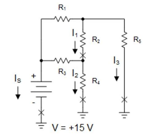 Solved Find The Currents I1 I2 I3 And Is Using Mesh Analysis