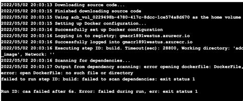 Azurentainerregistrytask Dockerbuildstepargs Cant Find