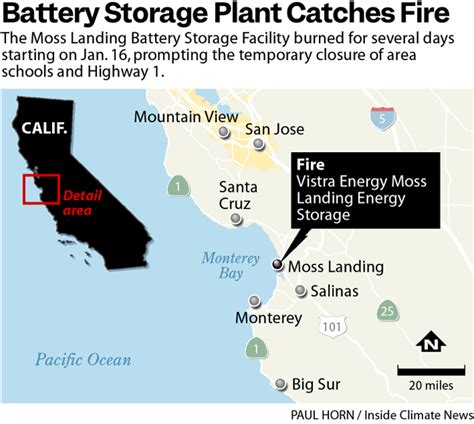Moss Landing Battery Fire Leads To Health Fears Evidence Of