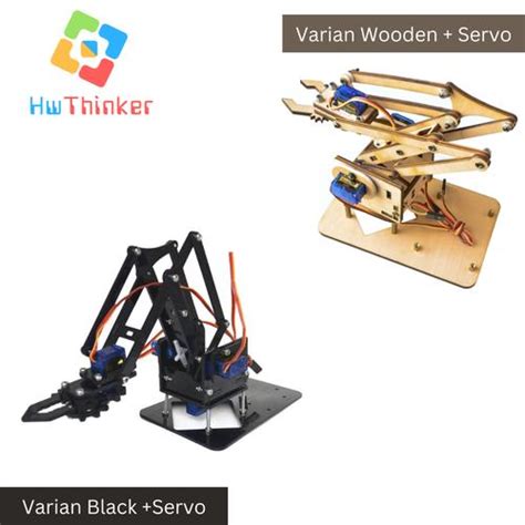 Jual Robotic Robot Arm Lengan Robot 4 Dof Degree Of Freedom Diy Clamp Jepit Gripper Servo