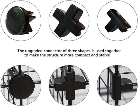 C AHOME Wire Cube Storage Wire Grids Organizer Metal Book Shelves Modular Storage Bins