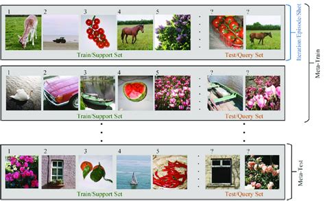 An Example Of Meta Learning Set Up In 1 Shot 5 Way Classification An Example Of Meta Learning Set Up In 1 Shot 5 Way Classification