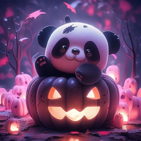 Kawaii Panda Pumpkin For Halloween Fun Cute Fall Themed Crafts Cute