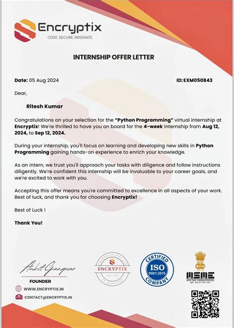 How To Succeed In Python Internship Ritesh Kumar Posted On The Topic Linkedin