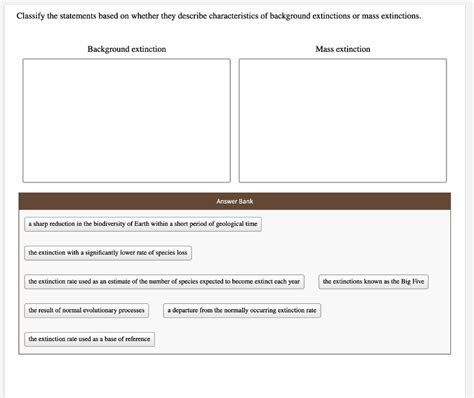 classify the statements based on whether they describe characteristics