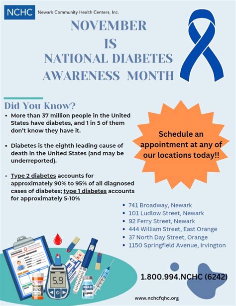 National Diabetes Awareness Month Newark Community Health Center