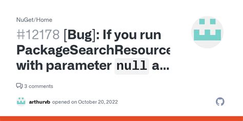 Bug If You Run Packagesearchresource With Parameter `null` As Filter It Will Wait Forever