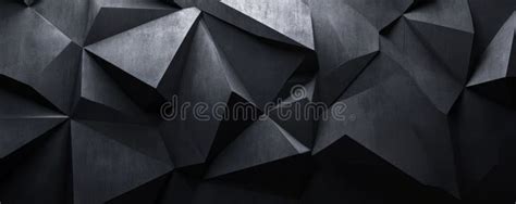 Abstract Dark Geometric Shapes Pattern 3d Background Modern Art And Design Concept Stock Image