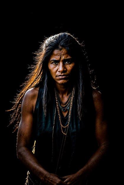 Premium Ai Image Photo Of Savage Tribal Woman In The Jungle Generative Ai