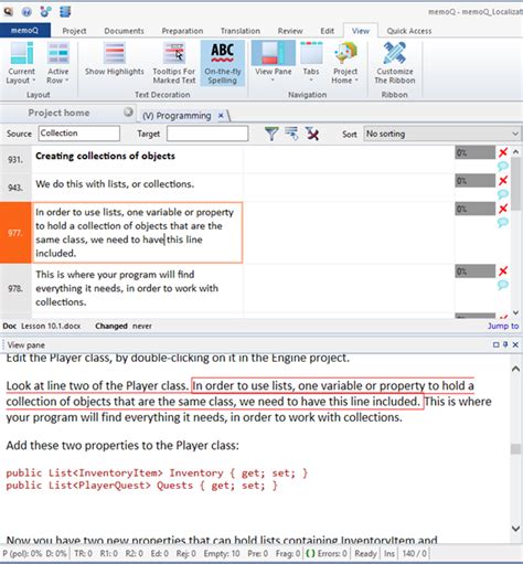 Speeding Up Translation The Memoq Sorting And Filtering Cheat Sheet