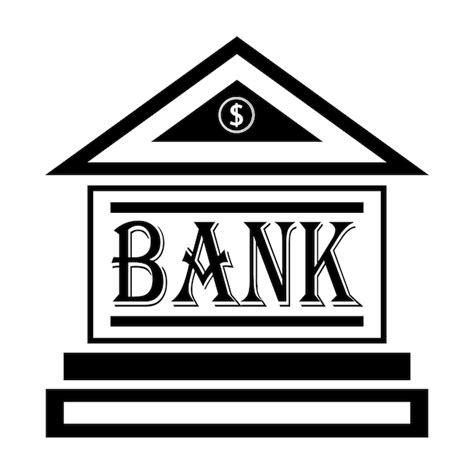 은행 아이콘 터 디자인 템플릿 프리미엄 벡터