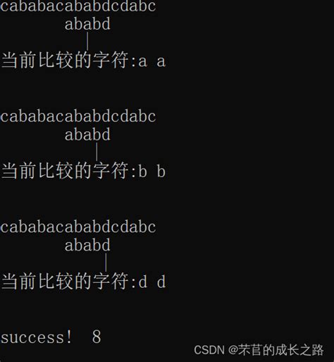 数据结构KMP匹配过程可视化输出 kmp可视化 CSDN博客