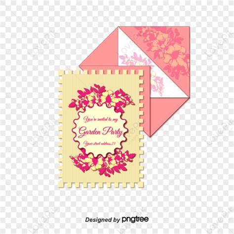 꽃놀이를 하며 초대 카드초청 카드포옹 자연꽃구경 Png 일러스트 무료 다운로드 Lovepik