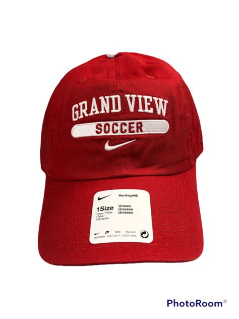 Cap Red Grand View Soccer Nike Mens Campus Cap Grand View University Bookstore