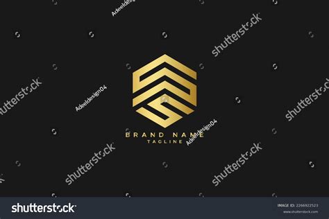 css ss abstract initial monogram letter stock vector royalty free