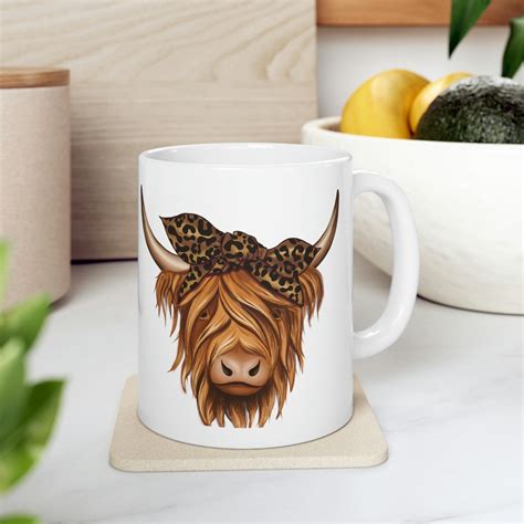 Highland Cow Mug With Highland Cow Funny Cow Mug Cute Cow Mug Mug