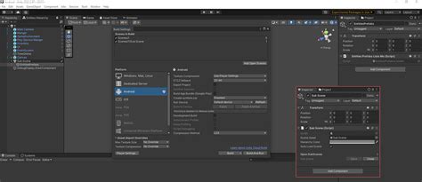Why The Subscene Not Baking In The Android Build Unity Engine