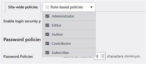 wordpress password policy stronger passwords melapress