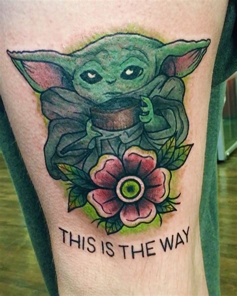 Yoda Outline Tattoos