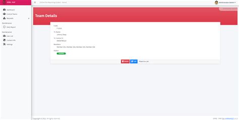 Online Fire Reporting System In Phpoop Free Source Code Sourcecodester