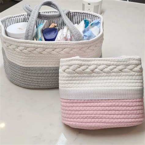 Woven Diaper Caddy Handy Housewife