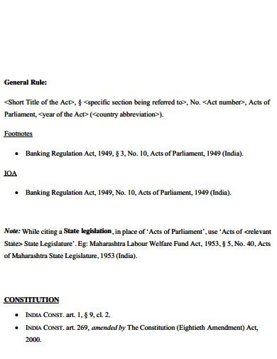 30 Footnote Format Examples To Download