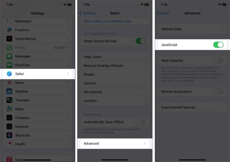 How To Turn On Javascript On Iphone