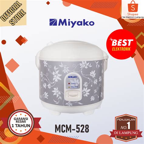 Jual Magic Com Miyako Mcm 528 1 8 L Rice Cooker Miyako Garansi Resmi Miyako Shopee Indonesia